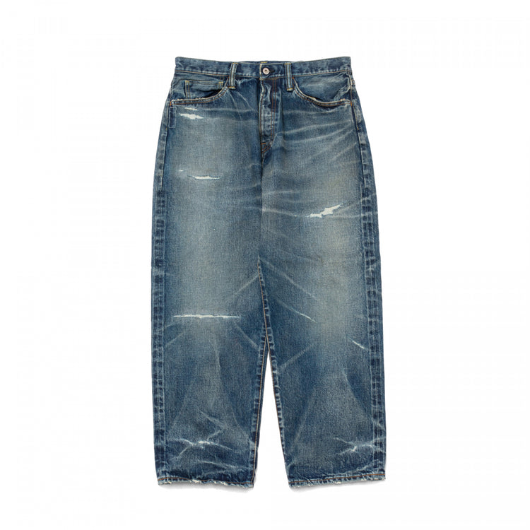 [SEQUEL]DAMEGE DENIM PANTS/INDIGO(SQ-24AW-PT-09) – R&Co.