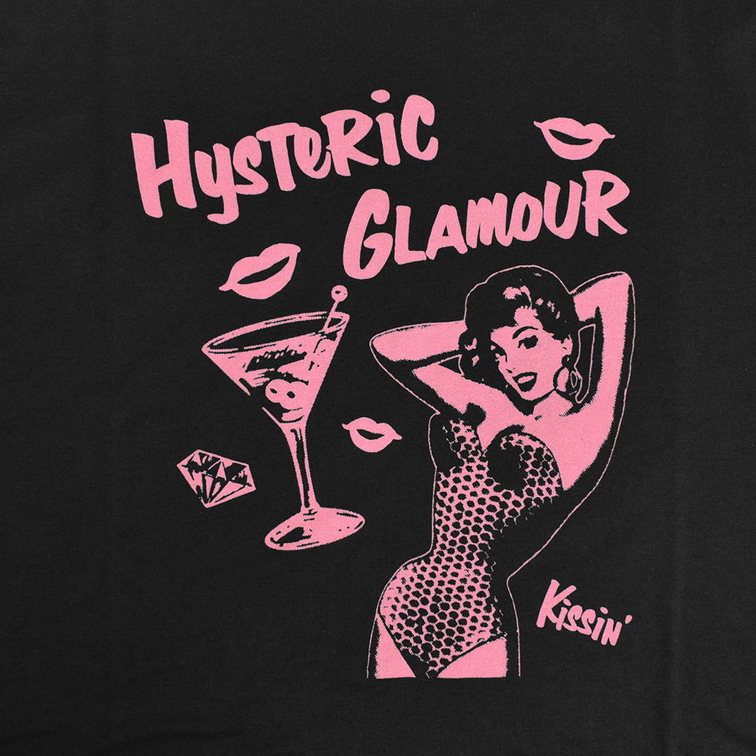 [HYSTERIC GLAMOUR]KISSIN' HYSTERIC Tシャツ/BLACK(02241CT33) – R&Co.