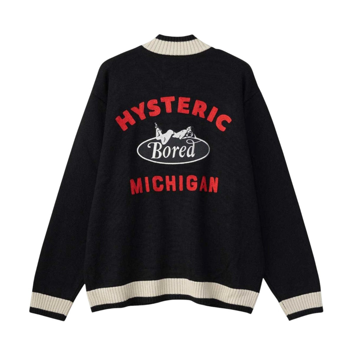 [HYSTERIC GLAMOUR]BORED MICHIGAN刺繍 ジャンパー/BLACK(02253NJ01) – R&Co.