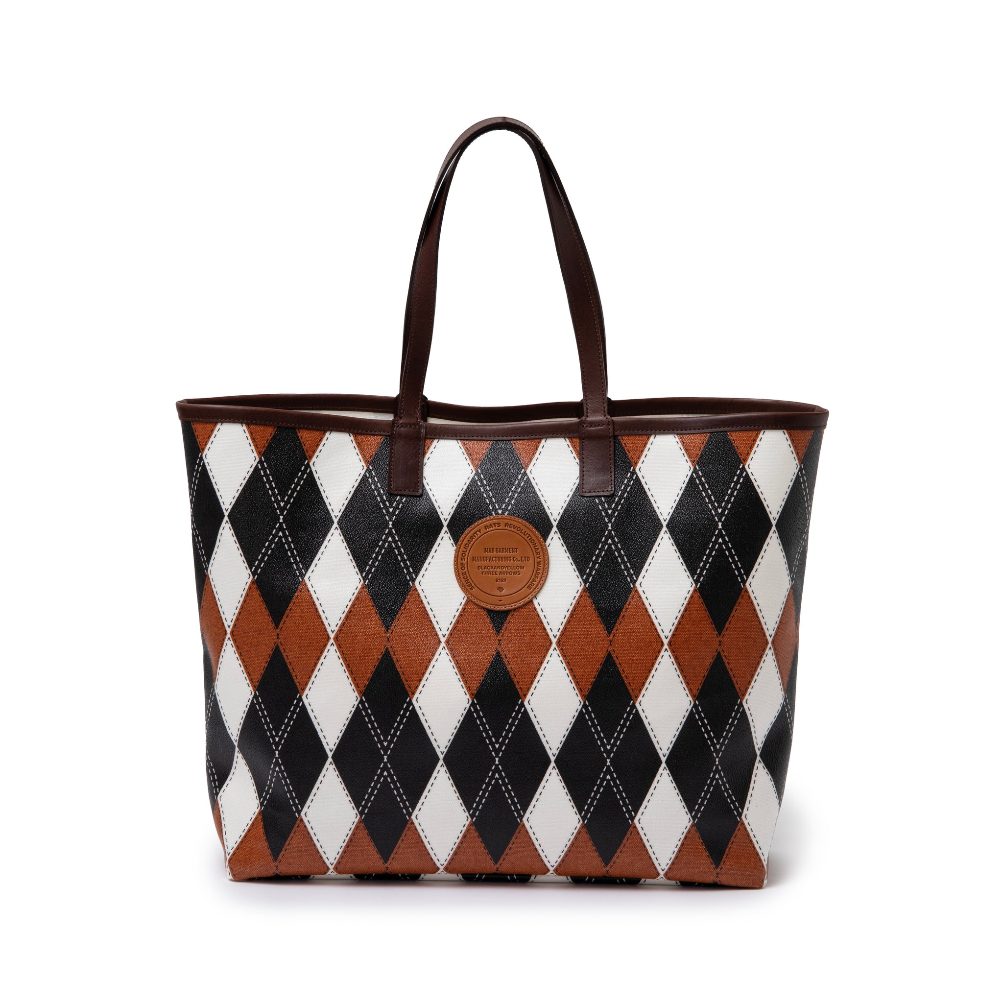 [RATS]ARGYLE TOTE BAG/BROWN – R&Co.