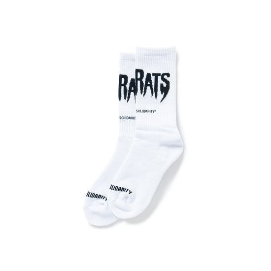[RATS]PILE SOCKS "THE RATS"/WHITE – R&Co.