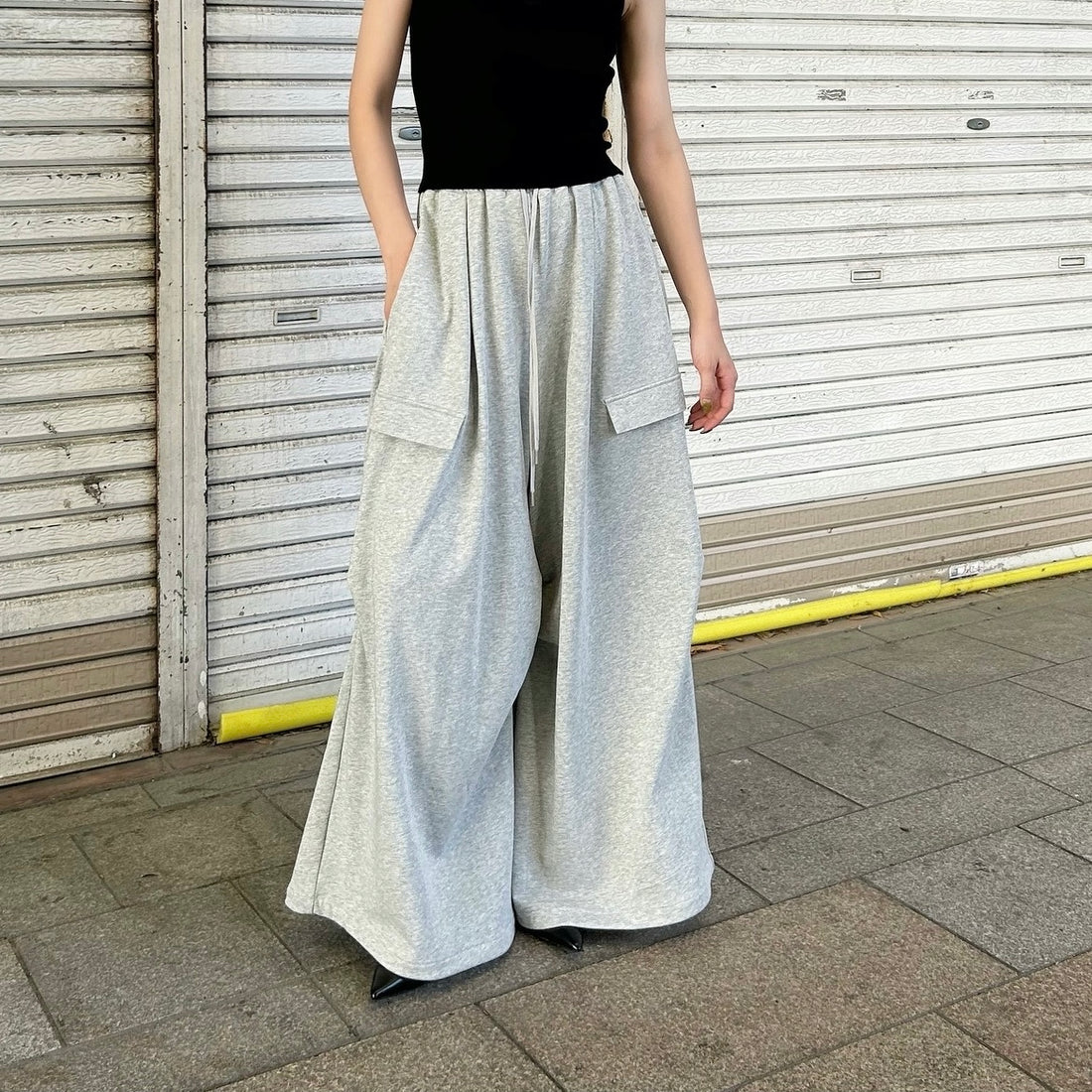 [SNIDEL]ワイドデザインPT/GRAY(SWFP254280) – R&Co.