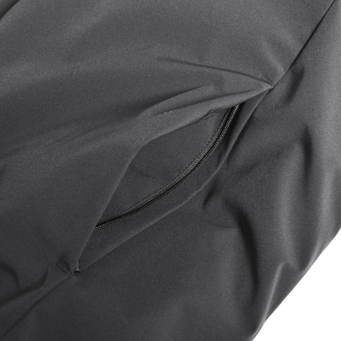 [ATTACHMENT]3LAYER LIGHT TAFFETA HOODED DOWN JACKET/BLACK(AB32-040) – R&Co.