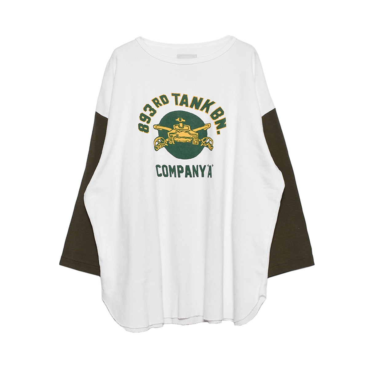 [BOWWOW] US ARMY 893RD TANK BN. BB CS/WHITE×OLIVE(BW241-UATBC) – R&Co.