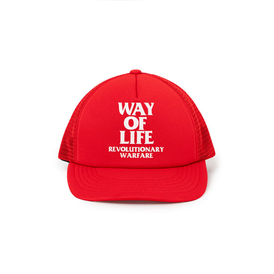 [RATS]MESH CAP "WAY OF LIFE"/RED – R&Co.