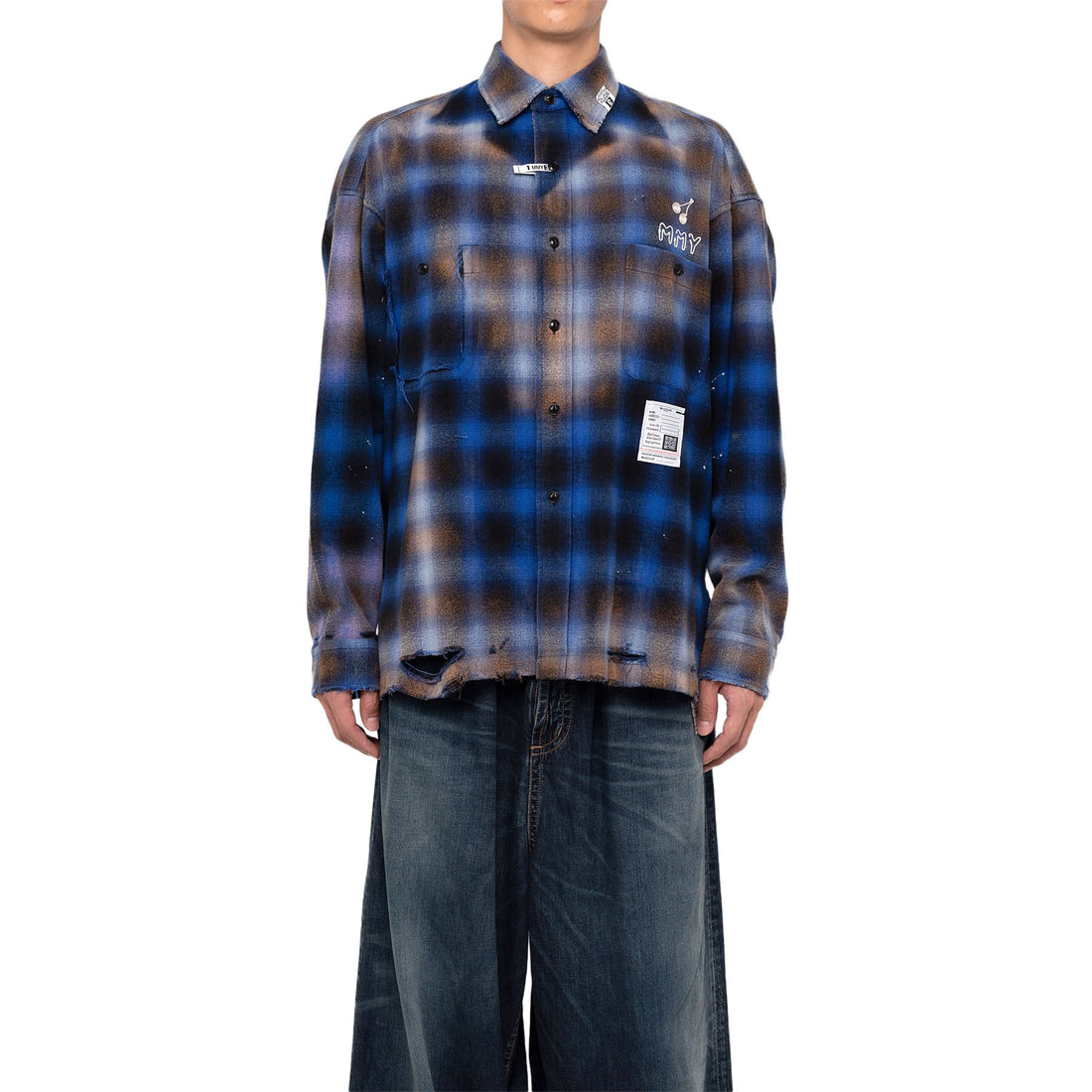 [MAISON MIHARA YASUHIRO]Vintage-like Check Shirt/BLUE(J12SH073) – R&Co.