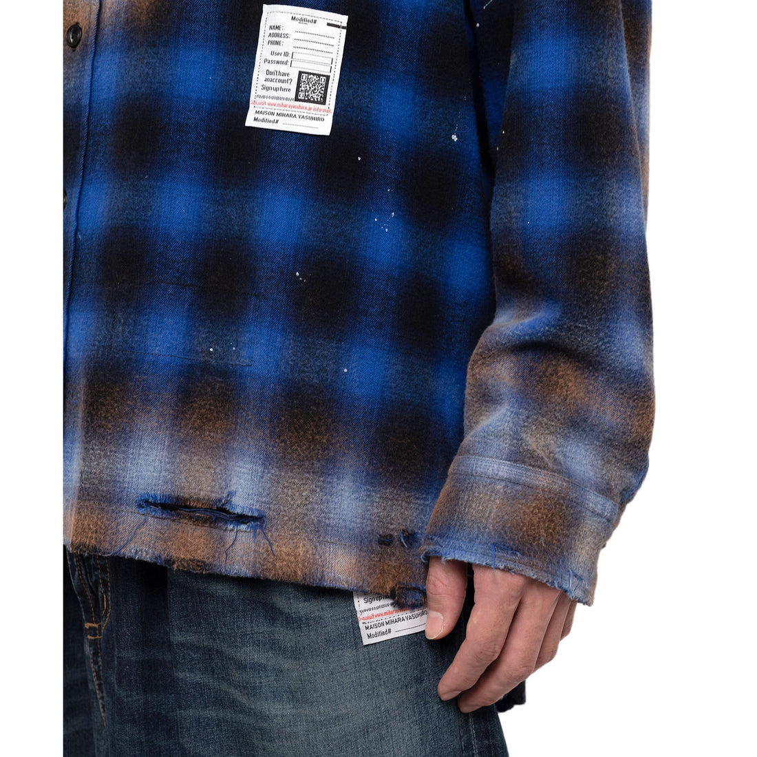 [MAISON MIHARA YASUHIRO]Vintage-like Check Shirt/BLUE(J12SH073) – R&Co.