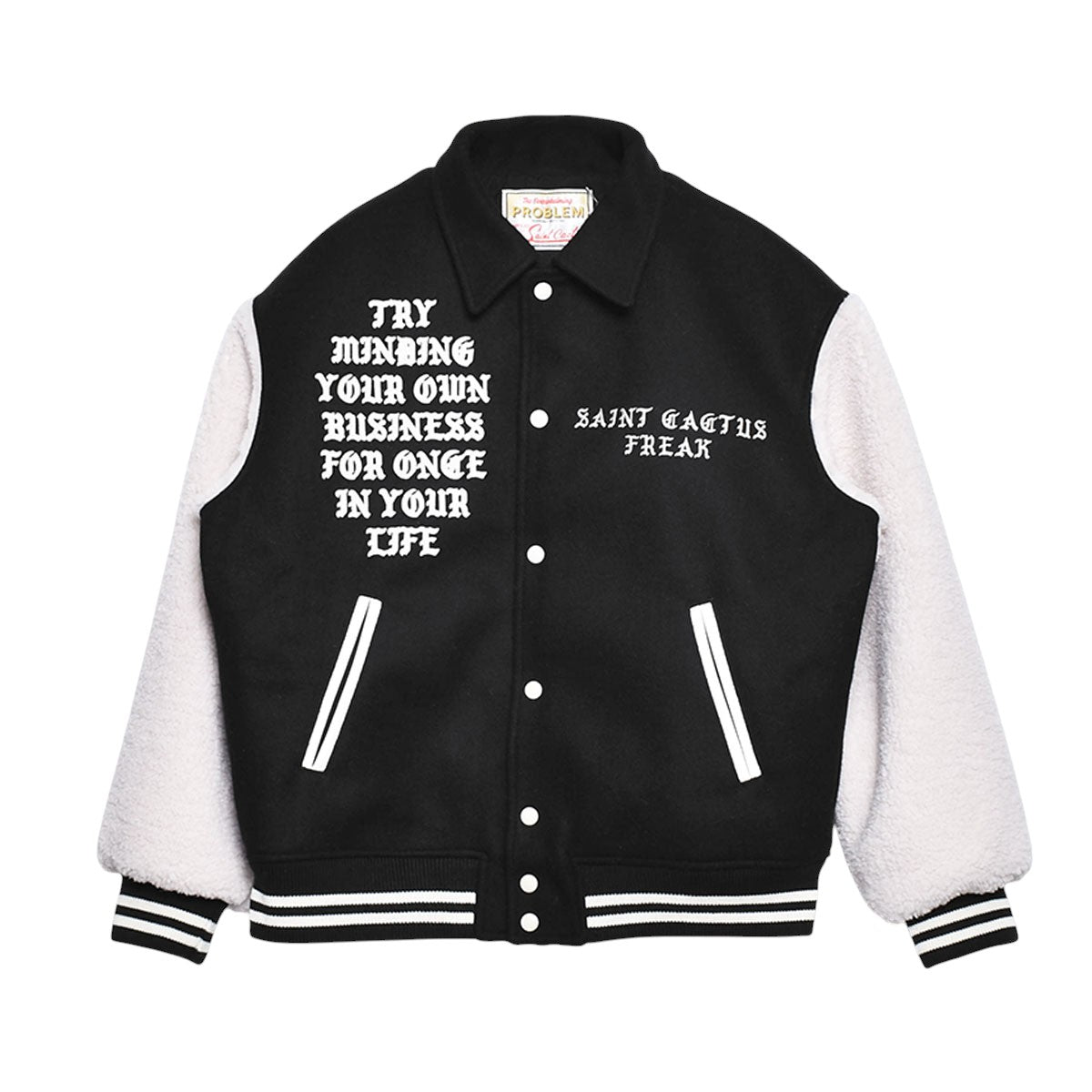 [SAINT Mxxxxxx]CP_VARSITY JKT/LMA/BLACK(SM-YS1-0000-C08) – R&Co.
