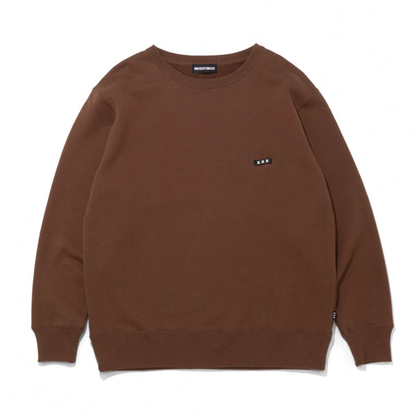CREW NECK SWEAT SHIRT/BROWN(GX-S22-CS-01) – R&Co.