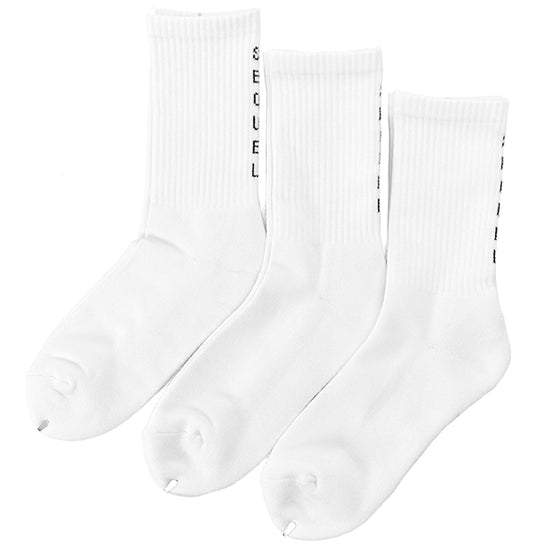 SOCKS(3PIECE 1PACK)/WHITE(SQ-22SS-SO-02) – R&Co.